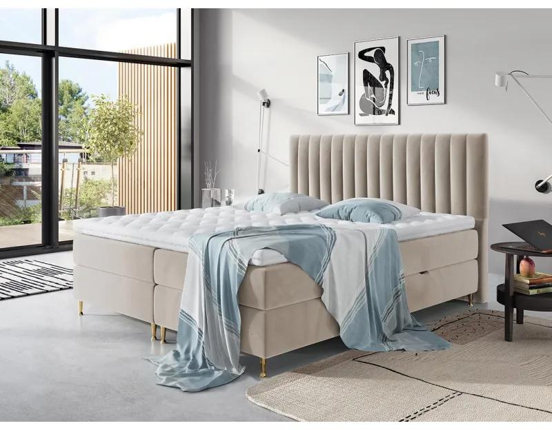 Kontinentální postel Ratel, Rozměr postele: 180 x 200 cm, Potah: Fresh 32