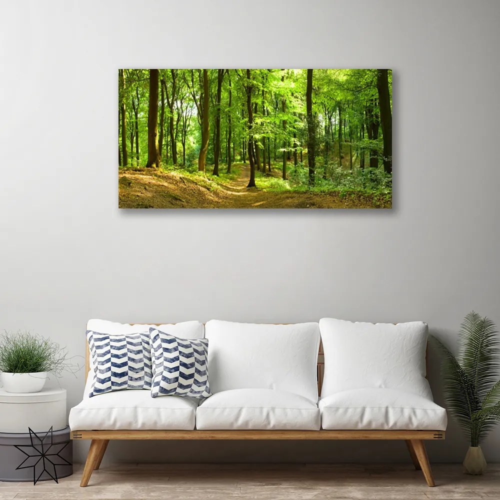 Obraz na plátně Les Příroda 125x50 cm