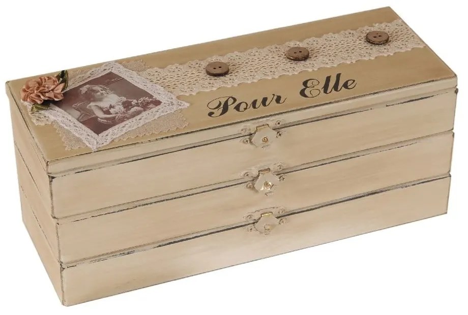 Dřevěný box Pour Elle