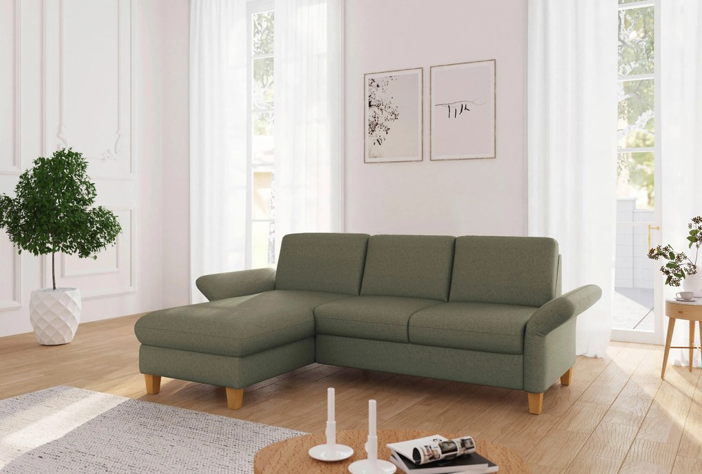 XXXLutz ROHOVÁ SEDAČKA, textil, olivově zelená Sit & More - Sedací soupravy - 000144016114