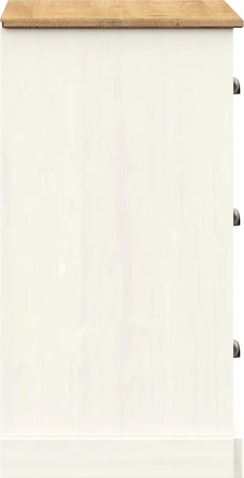 vidaXL Příborník se zásuvkami VIGO 78x40x75 cm masivní borovice [353200] Barva: Bílá