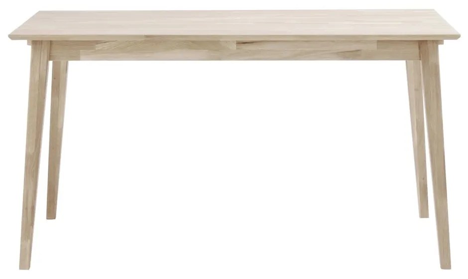 Matně lakovaný dubový jídelní stůl Rowico Filippa, 140 x 90 cm
