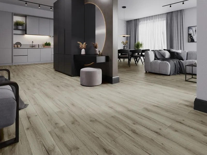 Mexen Wirginia vinylové panely 1240 x 182 mm SPC 6,5 mm, podklad IXPE 1,5 mm, 4 V-spárovka, Dub - F1005-1240-182-505-4V1-01