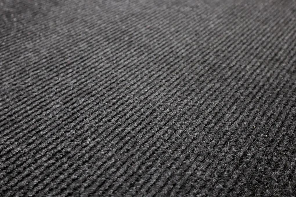 Vopi koberce Kusový koberec Quick step antracit čtverec - 60x60 cm