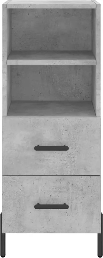 Skříň highboard betonově šedá 34,5x34x180 cm kompozitní dřevo 3200269