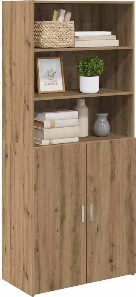 Vysoký bufet Artisanový dub 80 x 42,5 x 185 cm Kompozitní dřevo 3402633