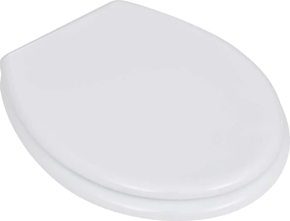 WC sedátka s víkem 2 ks MDF bílá 275907
