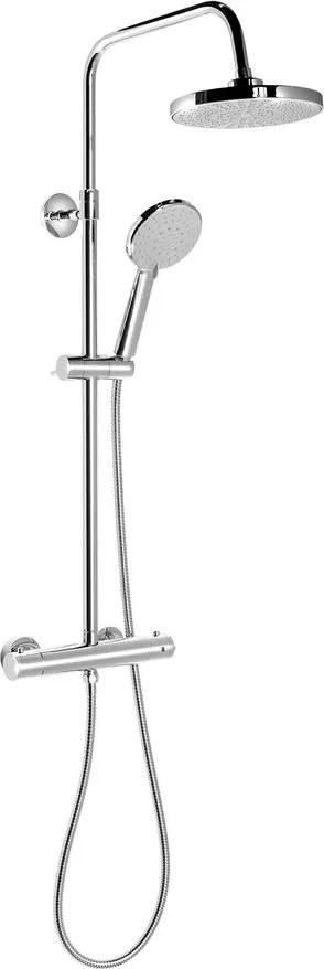 Aqualine Aqualine, LIGA sprchový sloup s termostatickou baterií, chrom, SL533