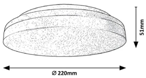 Rabalux - LED Koupelnové stropní svítidlo LED/18W/230V IP54 3000K/4000K/6000K