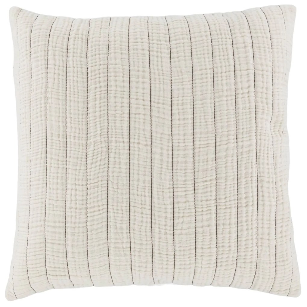 Chic Antique Bavlněný povlak na polštář Stripes Cream 45 x 45 cm, krémová barva, textil