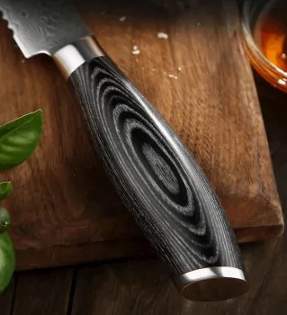Nůž na pečivo 8" XINZUO KÓČI 67 vrstev damaškové oceli