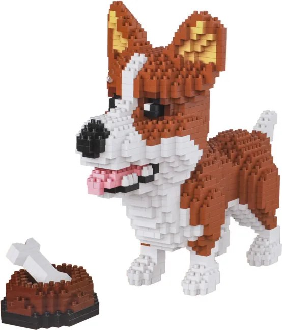 Stavebnice Pejsek Corgi - 1200 dílků