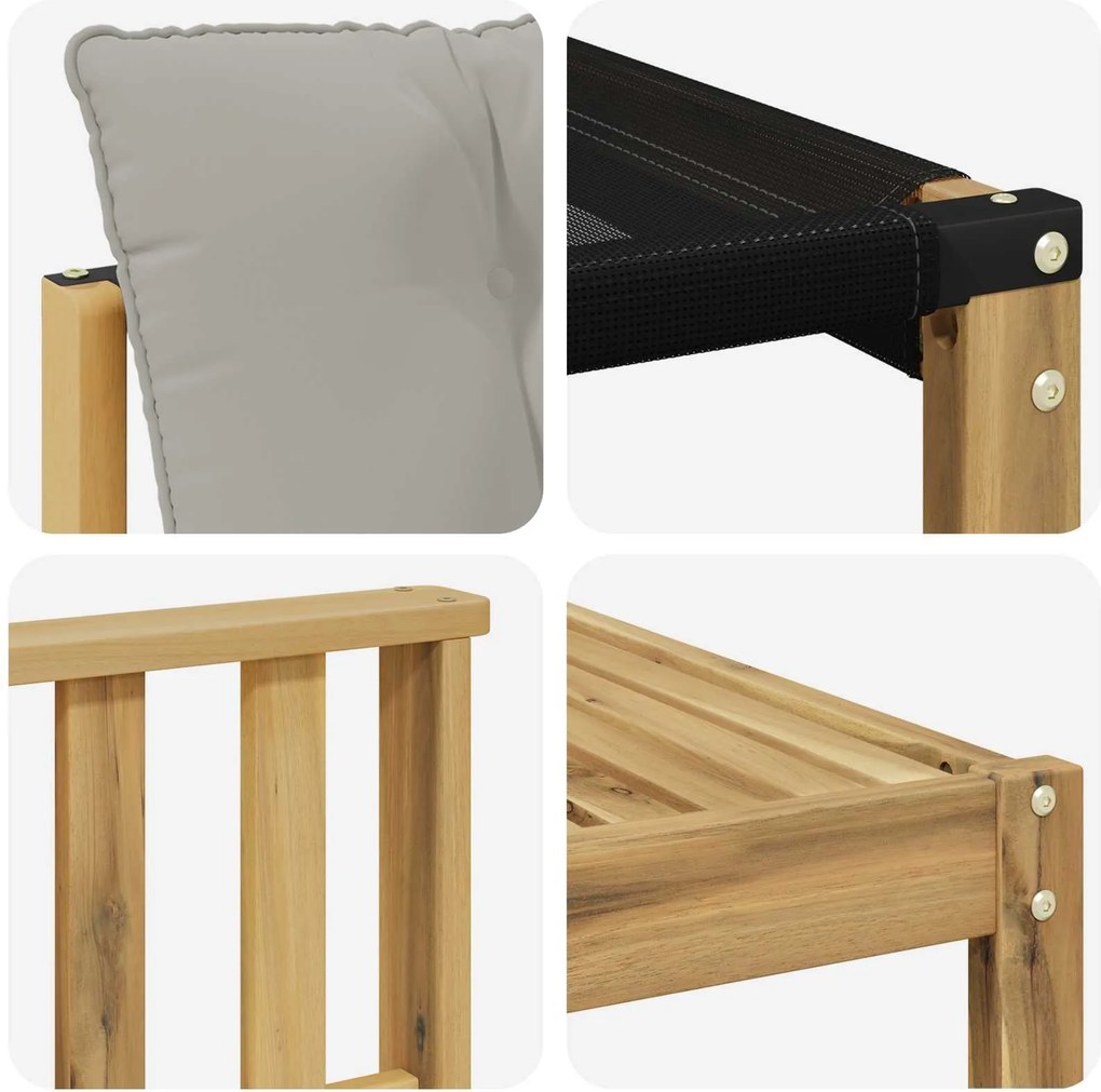 Venkovní pohovková souprava 8 ks Bílá a světlá šedá 3388513