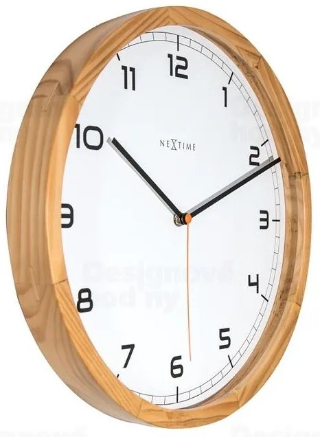 NeXtime 3154 Company Wood 35cm nástěnné hodiny