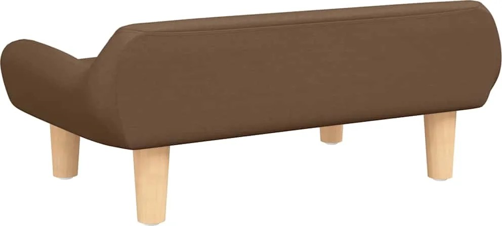 Pelíšek pro psy hnědý 70 x 40 x 24 cm textil 171948