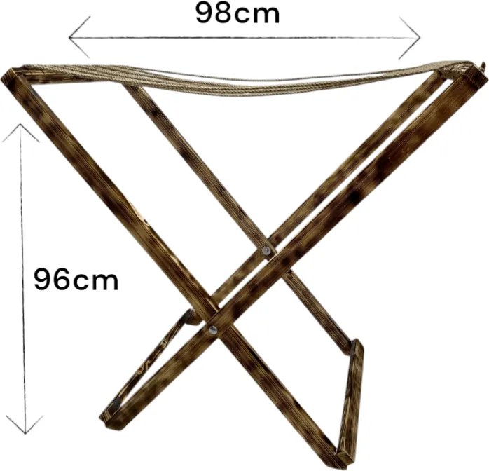 Sušák na prádlo – dřevěný, tmavý, malý, rozkládací, volně stojící