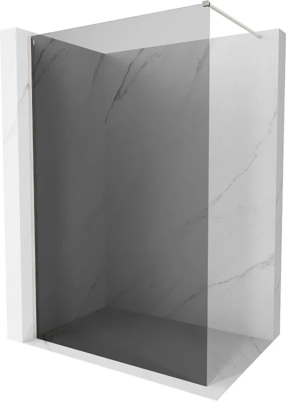 Mexen, Mexen Kioto-X sprchová stěna 60 x 200 cm, grafit 10 mm, matný nikl - 800-060-101-97-40-X