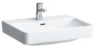 Laufen Pro S - Umyvadlo, 600x465 mm, 3 otvory pro baterii, s LCC, bílá H8169634001081