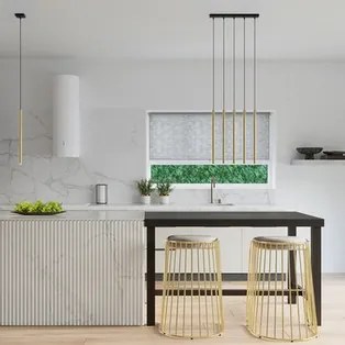 Závěsná lampa SOLLUX PASTELO 5L leštěné zlato G9 5x8W bez žárovky SL.1198