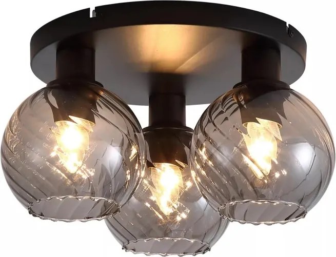 Searchlight 44521SM Stropní lustr RADIANCE kouřové optické sklo