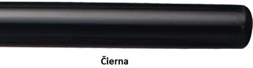 LGK garnýž kovová dvoutyčová Azur malý 120cm černá