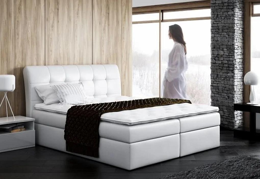 Čalouněná postel DIEGO + topper, 180x200, madryt 160