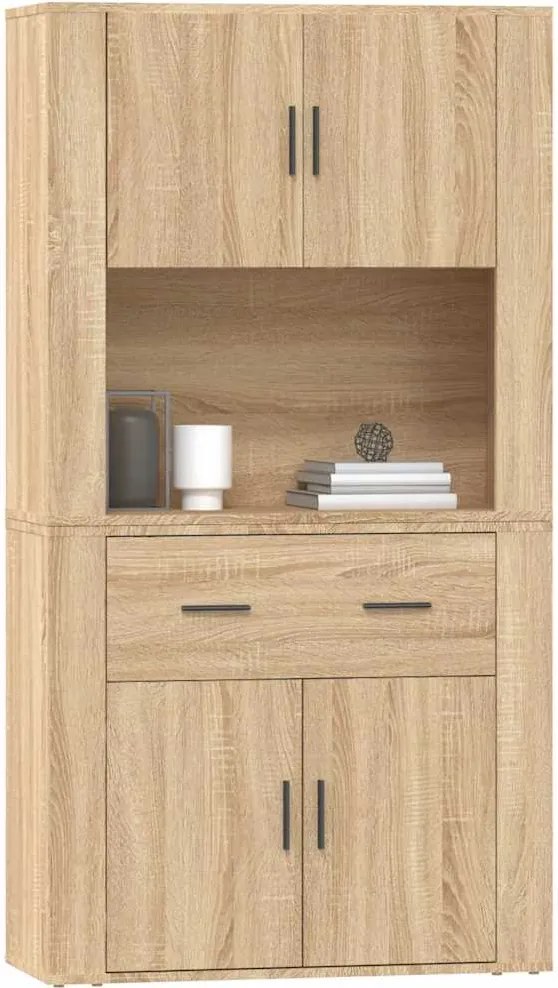 Skříň highboard dub sonoma kompozitní dřevo 3185370