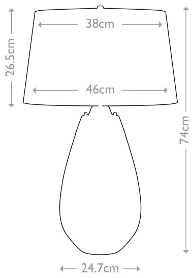 Elstead LENA-TL-L-PLUM-OWSS-LED Stol. lampa LENA 1xE27/40W/230V 74cm růžová/bílá