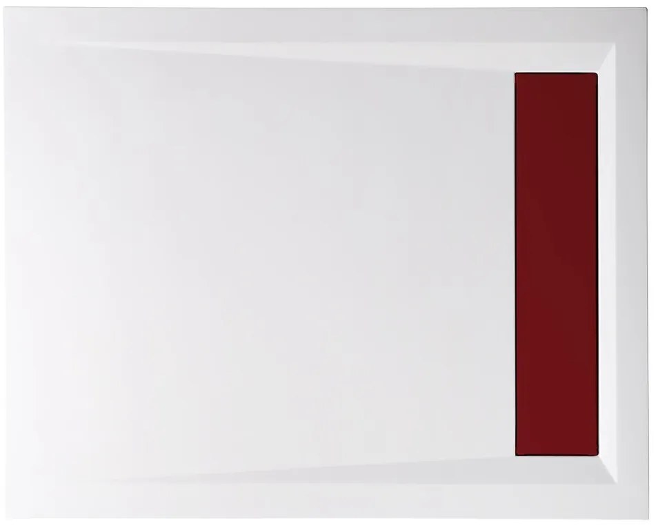 Polysan, VARESA sprchová vanička z litého mramoru se záklopem, obdélník 100x80x4cm, 71605