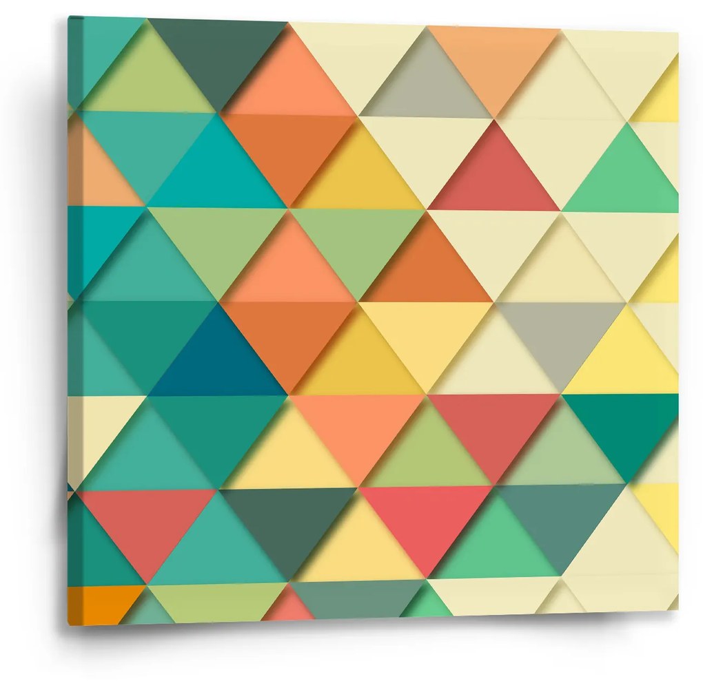 Obraz SABLIO - Trojúhelníky 50x50 cm