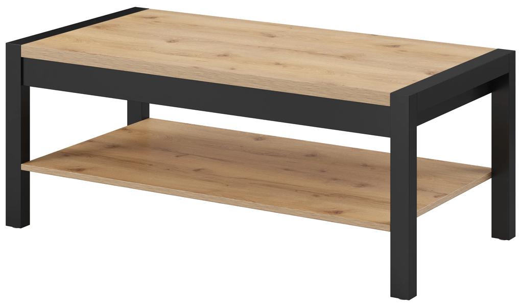 Konferenční stolek Armin Typ 99 (dub taurus + matná černá). 1044558
