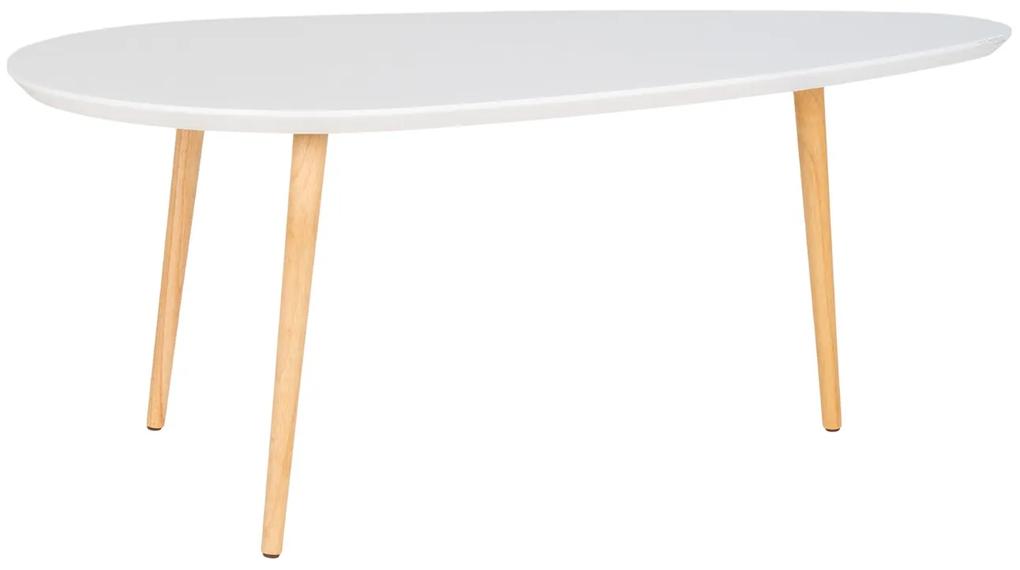 OnaDnes -20% Nordic Living Bílý lakovaný konferenční stolek Vivid 110 x 60 cm