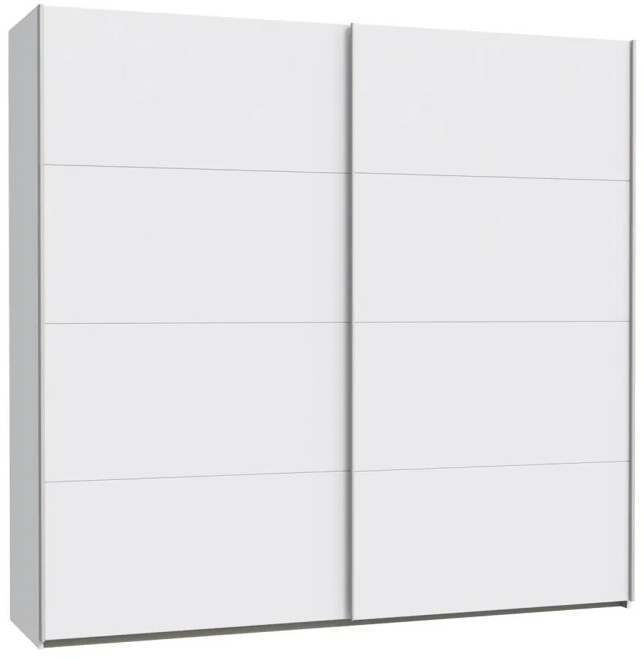 Šatní skříň se zrcadlem KARO 220x210 cm bílá SHMS92411-120