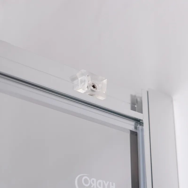 BPS-koupelny Čtvrtkruhový sprchový kout HYD-RK94B 90x90 cm chrom/transparent + vanička HYD-RSV-SXL01B černá