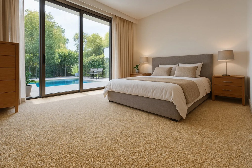 Vopi, Metrážový koberec Color Shaggy béžový - neúčtujeme odřezky z role, na míru, šíře 2m,3m,4m, béžová, ab (mřížka), dětský pokoj