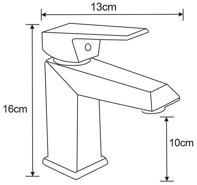 Mexen Zila, umyvadlová baterie, chromová, 746800-00