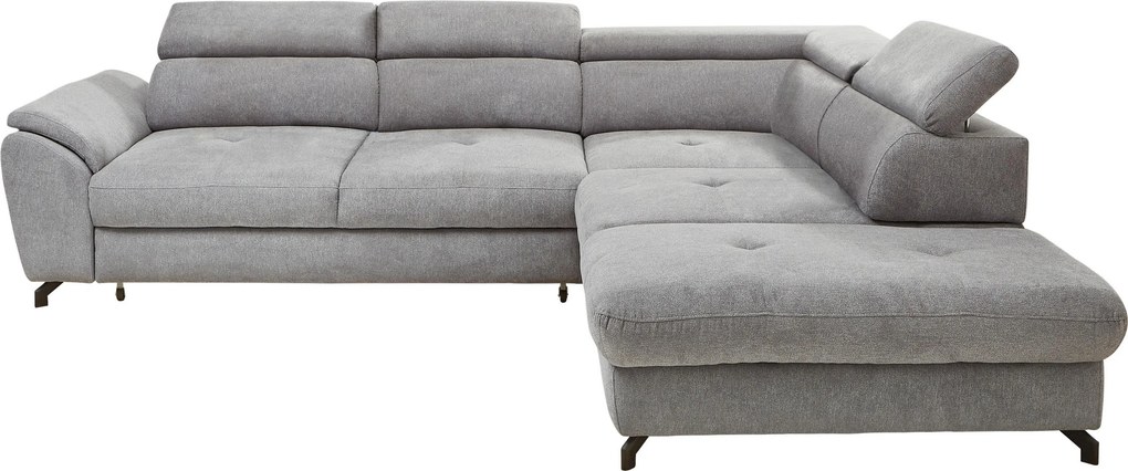 XXXLutz ROHOVÁ SEDAČKA, textil, šedá Stylife - Sedací soupravy - 00055300952K