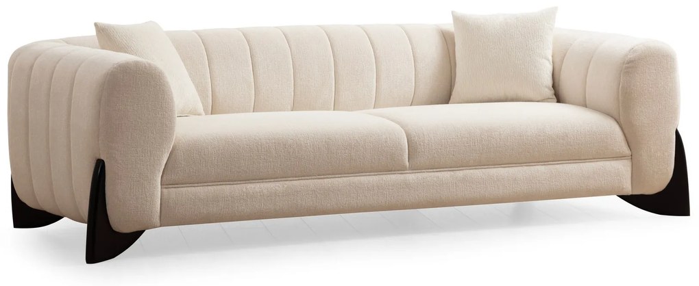Hanah Home Třímístná pohovka SANDREO bílá 248 cm