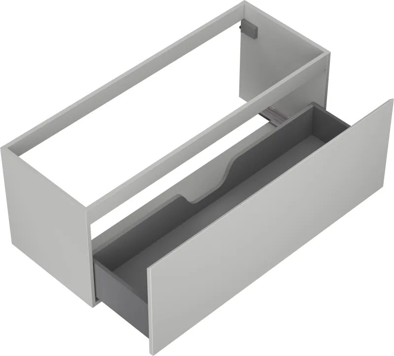 Mexen Orio, koupelnová skříňka 120 cm, 1 zásuvka, šedá matná, 91A10-12047-1-BF62