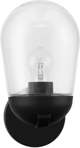 NV 9060194 Venkovní nástěnné svítidlo OMIKA tmavě šedý hliník a čiré sklo E27 1x12W 220-240V bez žárovky IP54 - NOVA LUCE