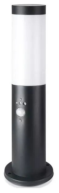 V-Tac Venkovní lampa se senzorem 1xE27/60W/230V IP44 45cm černá VT0459