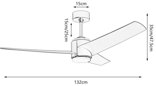 Immax NEO 07282L - LED+CCT Stm. strop ventilátor BEAUTY 18W/230V Wi-Fi Tuya + DO