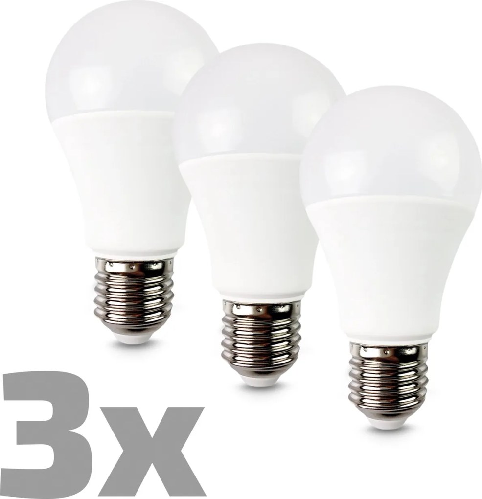 EURO-LUX LED žárovka E27, 11 W, 1055 lm, 3000 K, pr. 60 x 110 mm, 3 ks