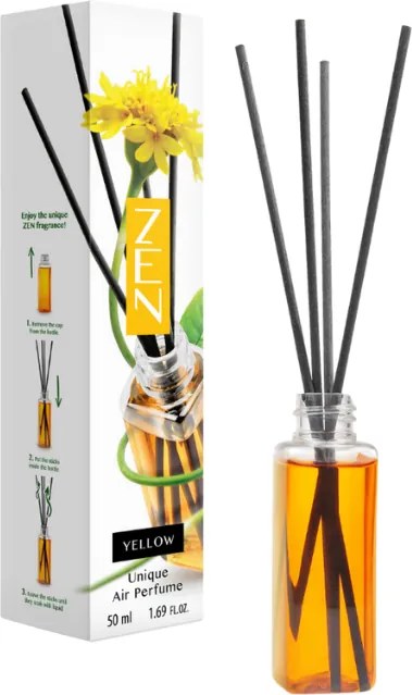 Tyčinkový aroma difuzér ZEN YELLOW 50 ml