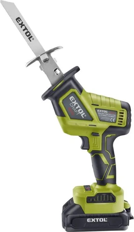 Pila ocaska, jednoruční, aku Li-ion 20 V/2 Ah, BRUSHLESS EXTOL CRAFT
