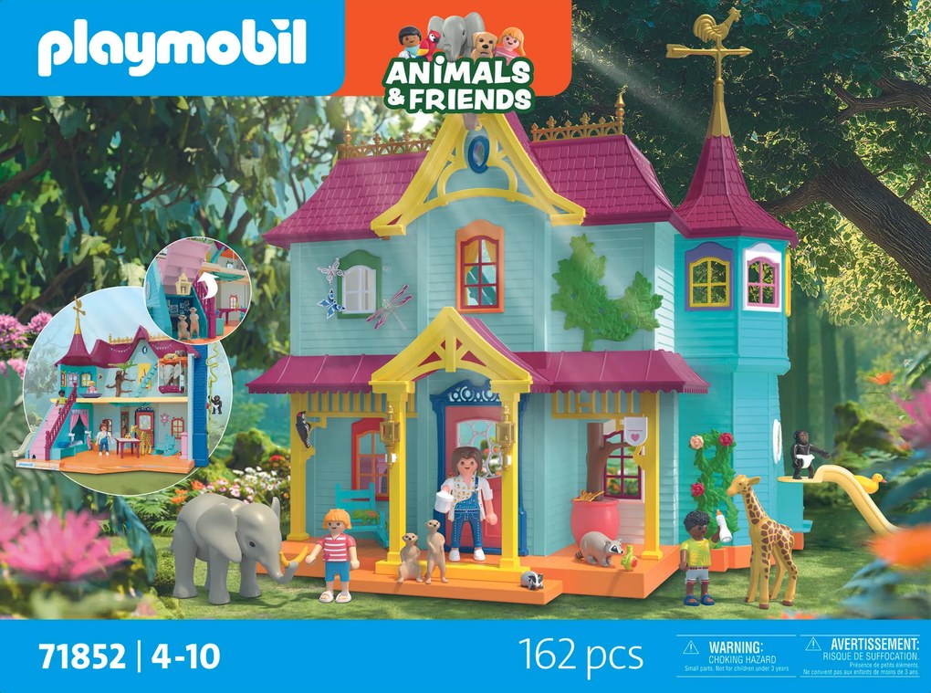Playmobil 71852 barevná vila pro zvířátka