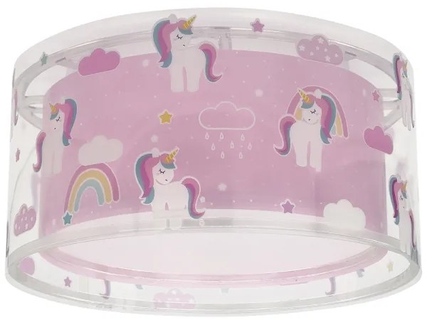 Dalber 41596 - Dětské stropní svítidlo UNICORNS 2xE27/60W/230V