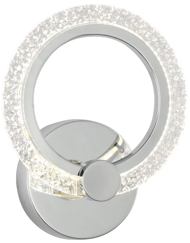 Toolight Toolight, LED nástěnné svítidlo 22x19cm, 8W, 3000K, LHJ067-W, chromová, OSW-60035