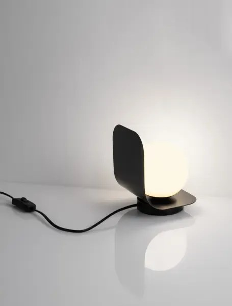 LED černá stolní lampa Kamen