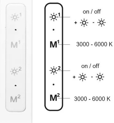 Ecolite LU19WT-BI- LED Stmívatelná stolní lampa SPACE LED/8W + LED/11W/230V bílá